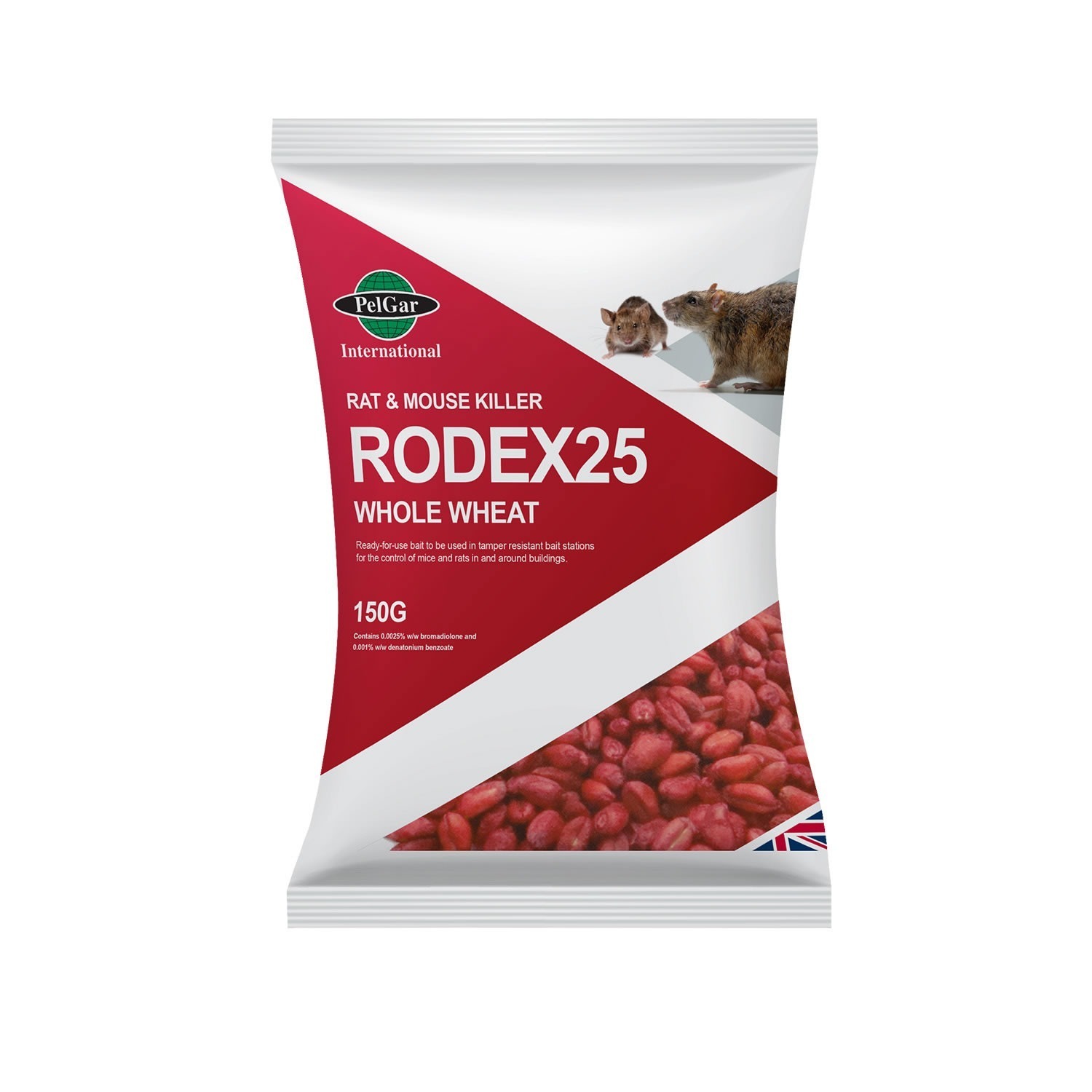 Pelgar Rodex 25 Whole Wheat Bags - Amateur Use 150g Bag - Pasturetec