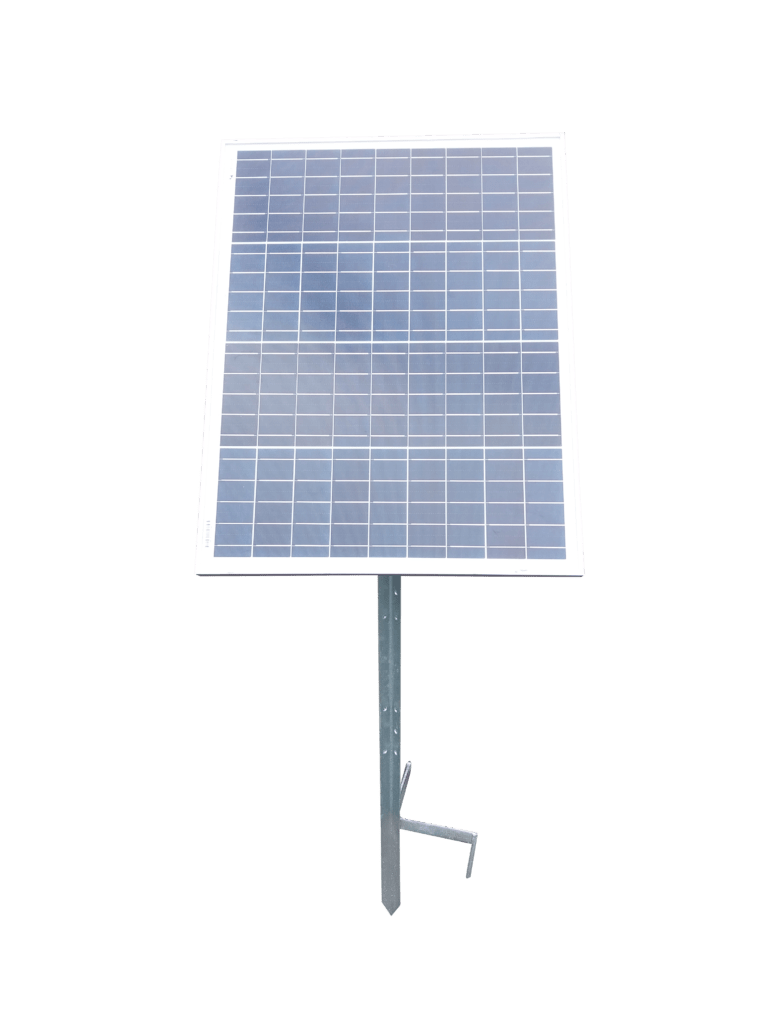 Forcefield 50W Solar Panel With Stand - Pasturetec